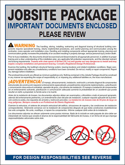 Cold-Formed Steel Jobsite Cover Sheet (50 sheets) – SBCA Store